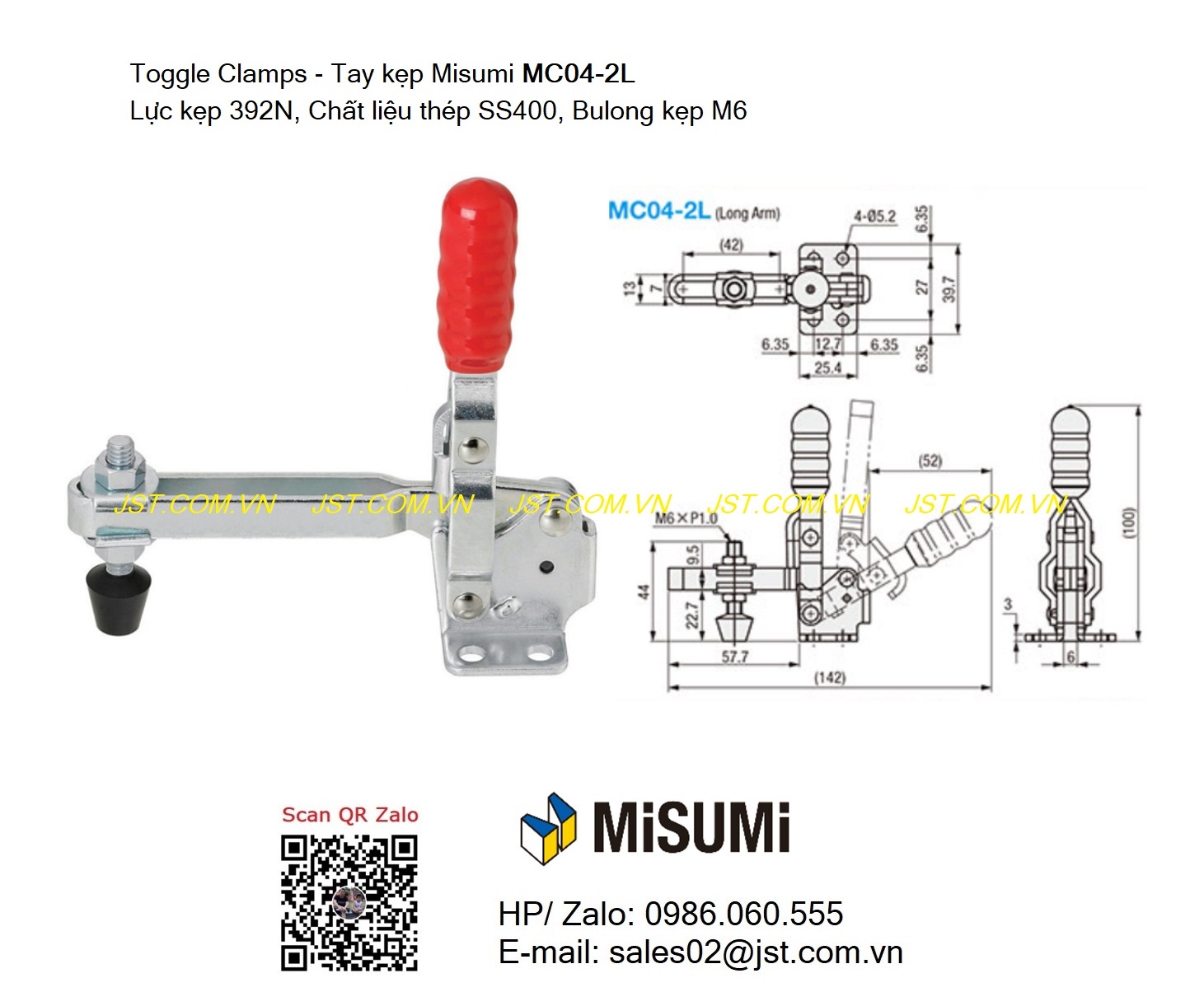 Toggle Clamps - Tay kẹp Misumi MC04-2L